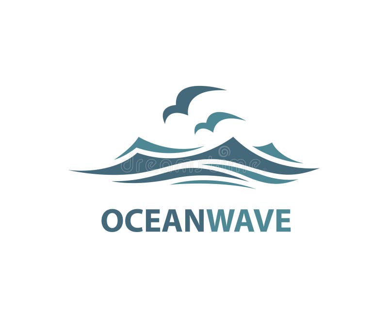 Ocean Wave Logo stock vector. Illustration of icon, brand - 29352151