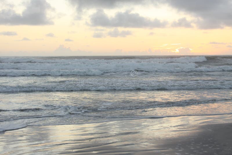 Ocean Magic stock image. Image of sunset, water, shore - 84619865