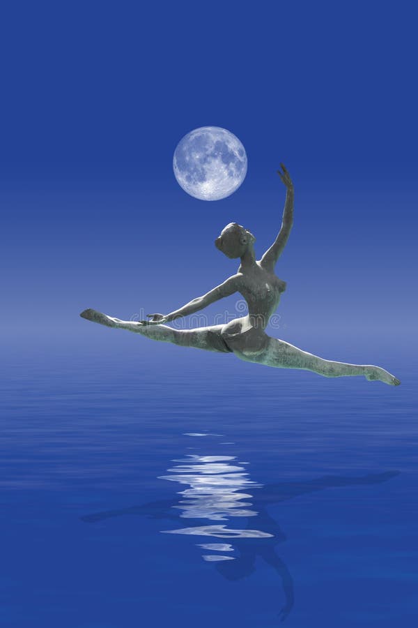 Ocean Moon Dance stock illustration. Illustration of happiness - 2070865