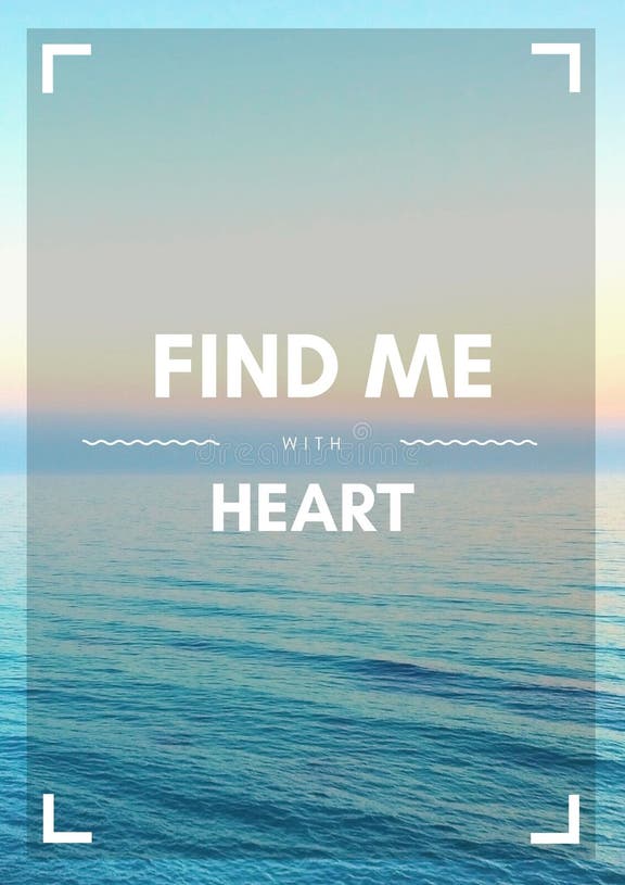 Ocean Motivational Poster Design Text Stock Illustration - Illustration ...