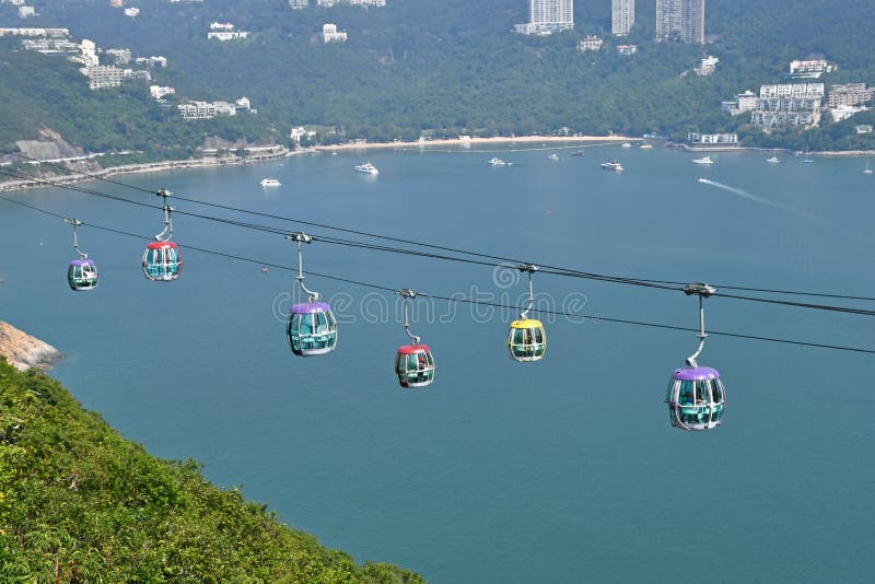 Ocean Park Hong Kong Cable Car Editorial Photo - Image of scenic, theme ...