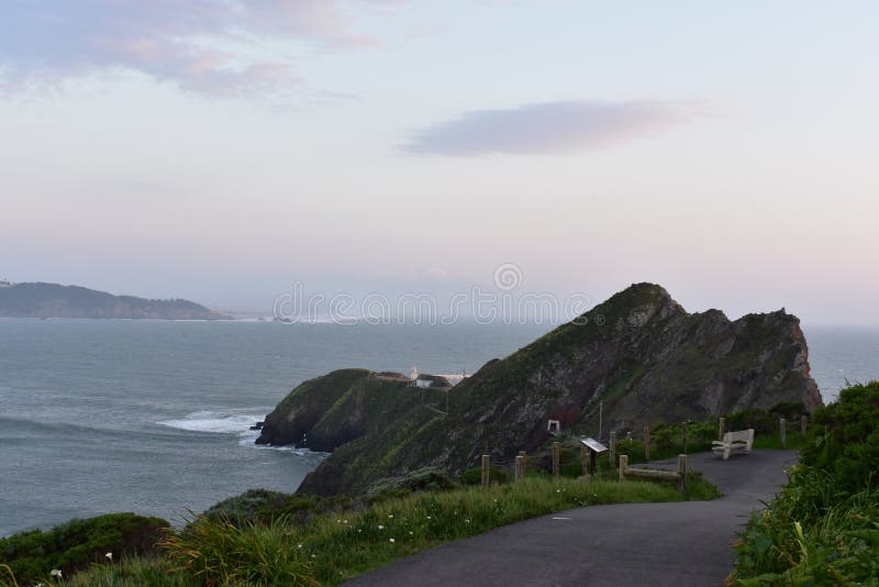 Ocean path stock photo. Image of pretty, path, rocks - 100239160