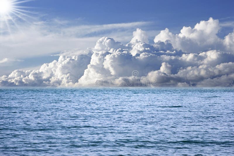 Ocean and perfect sky stock image. Image of global, light - 25167353