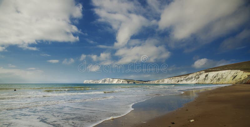 Ocean stock image. Image of evening, england, mountains - 48769667