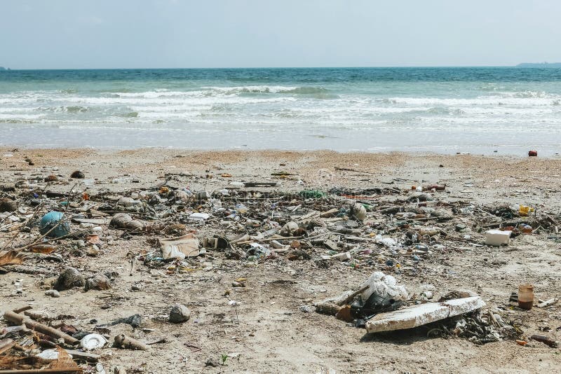 Ocean pollution crisis stock image. Image of beach, environment - 148019461