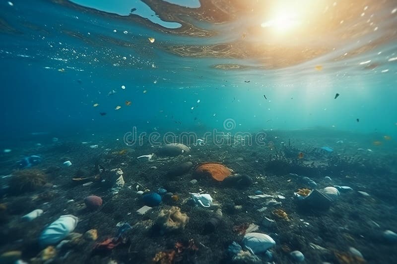 Ocean Pollution with Garbage, Environmental, Ecological Disaster ...