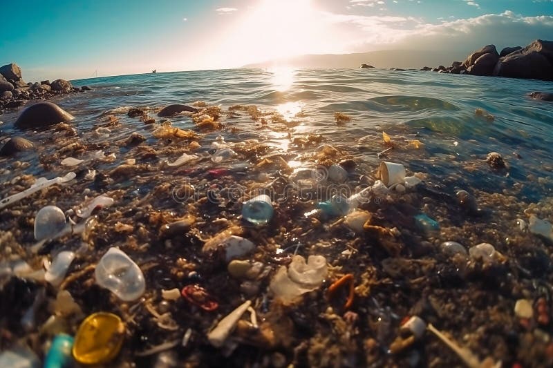 Ocean Pollution with Garbage, Environmental, Ecological Disaster ...