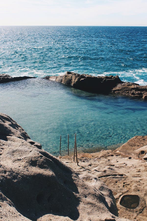 Ocean Pool on the California Coast Stock Image - Image of cali, ocean ...