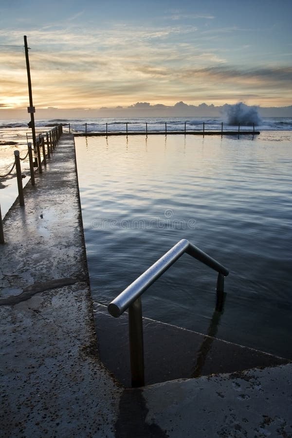 Ocean Pool Steps stock image. Image of metal, rest, outdoors - 5015089