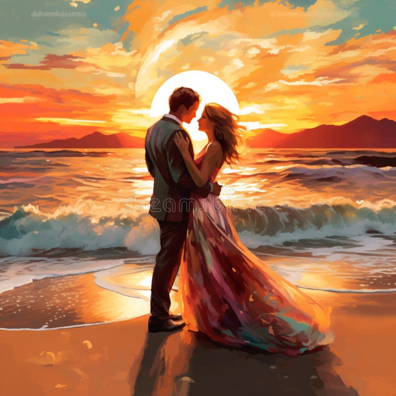 Ocean of Promises: an Everlasting Vow Exchange Stock Illustration ... Ocean of Promises: an Everlasting Vow Exchange Stock Illustration ...