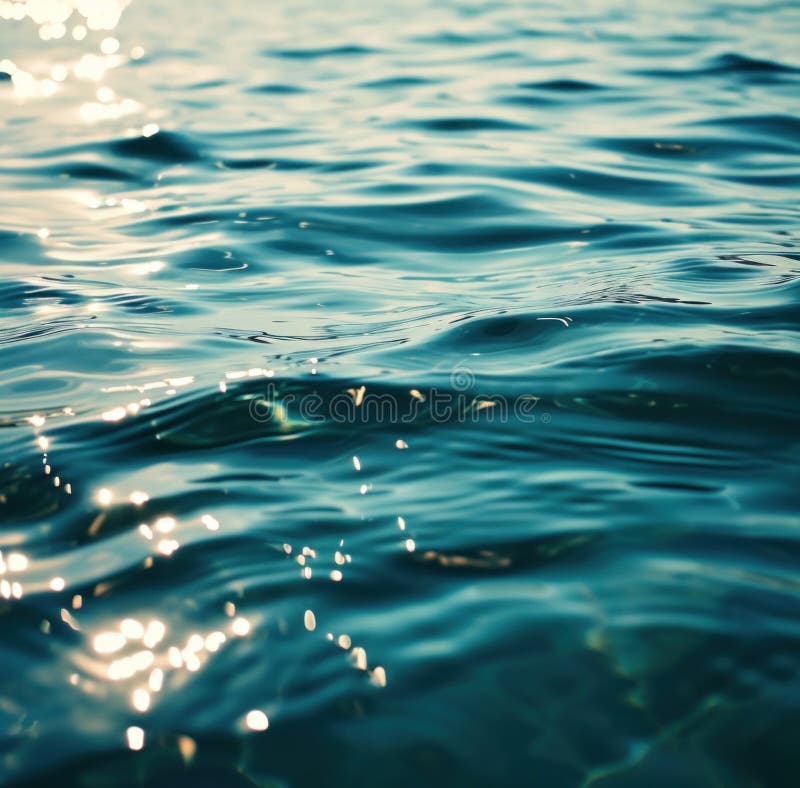 Ocean Reflections in Water at Daylight Stock Image - Image of tranquil ...