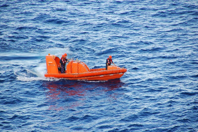 Ocean rescue operation stock image. Image of survive, orange - 2208429