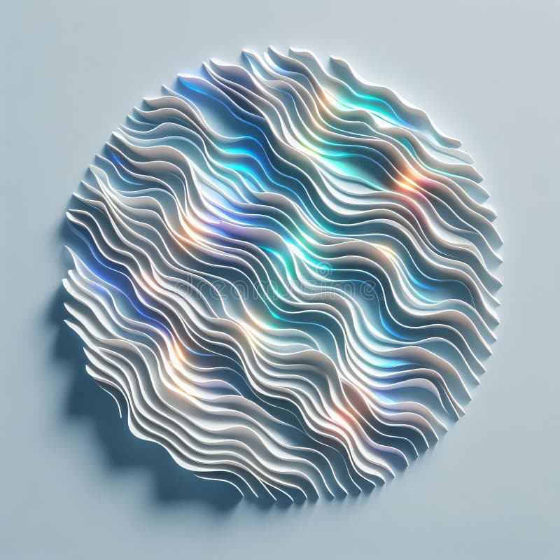 Ocean Ripple Shreds White Paper with Edges Torn in Wavy Patterns Stock ...