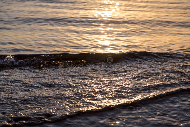 Ocean Ripples at the Sunset Stock Photo - Image of design, background ...