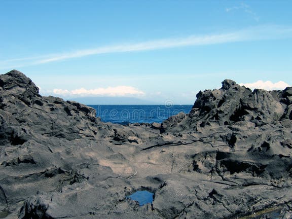 Ocean between rocks stock image. Image of rock, blue, pacific - 18263