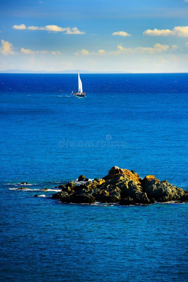 Ocean rocks stock photo. Image of sunlight, water, wave - 57206722