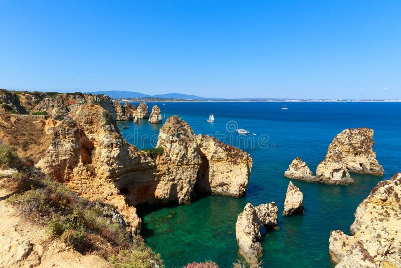 Ocean with rocky cliffs stock photo. Image of ocean, rock - 60289406