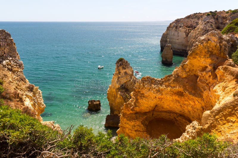 Ocean with rocky cliffs stock photo. Image of coastal - 61483248