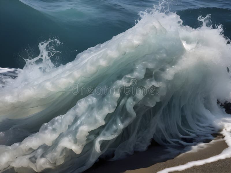 Ocean S Cry. Plastic Waves Unveiling the Urgency of Pollution Stock ...