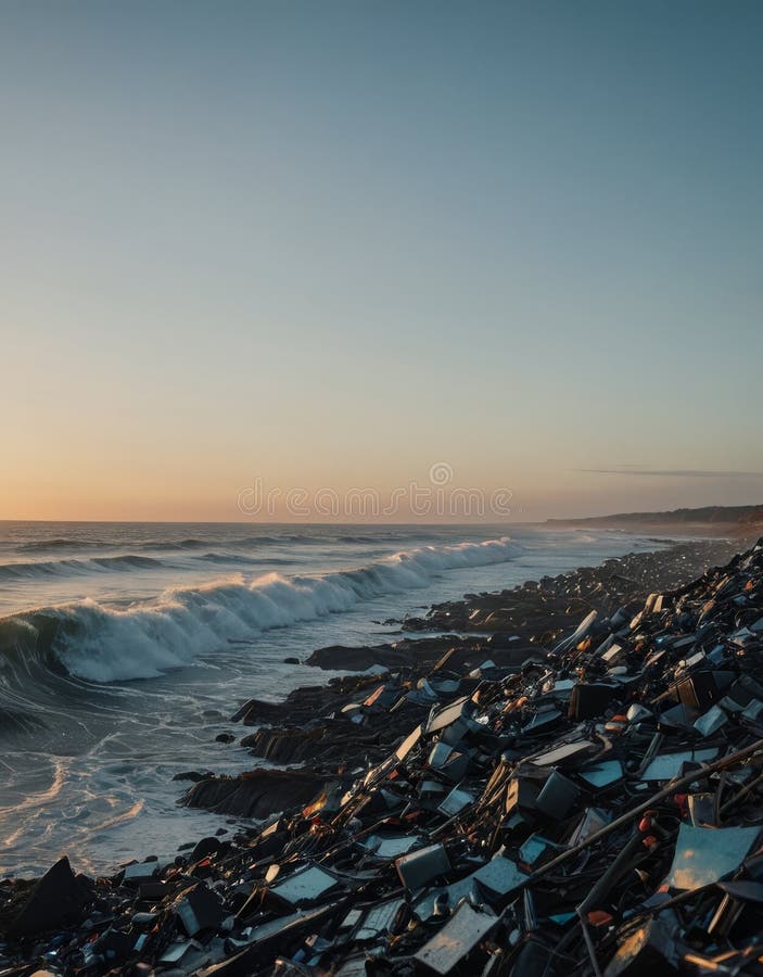 Ocean S Cry: a World in Peril Stock Illustration - Illustration of ...