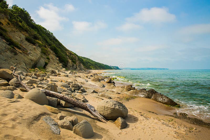 Ocean scene stock photo. Image of sunlight, color, nature - 182154156