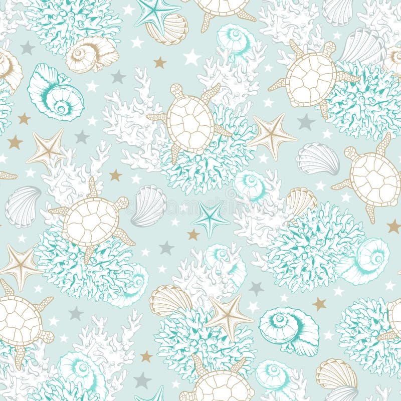 Sea Shell Line Art Stock Illustrations – 17,097 Sea Shell Line Art ...