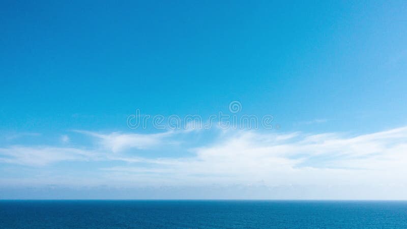 Ocean Surface Under a Summer Sky in Time-lapse Mode. Moving Clouds ...