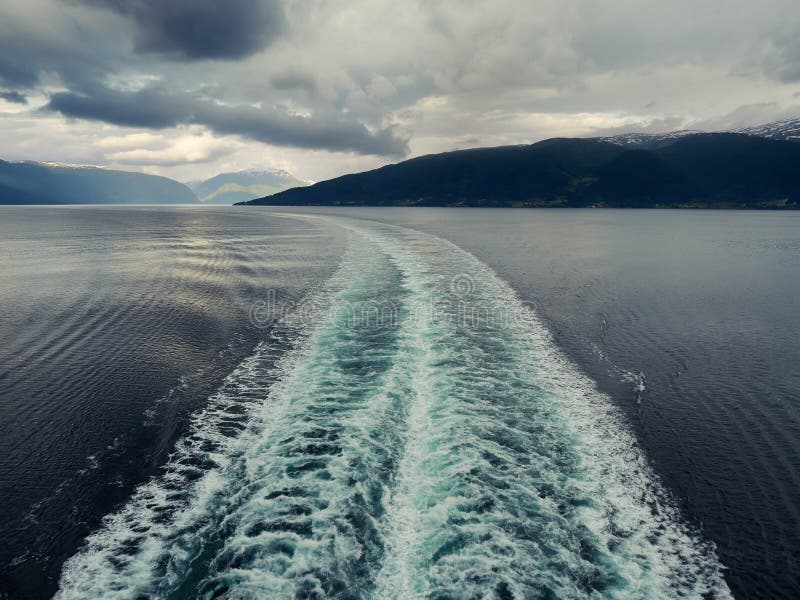 Ocean ship wake stock photo. Image of motorboat, motor - 73806804