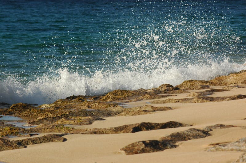 Ocean and shore stock photo. Image of beach, rocks, hawaii - 213306