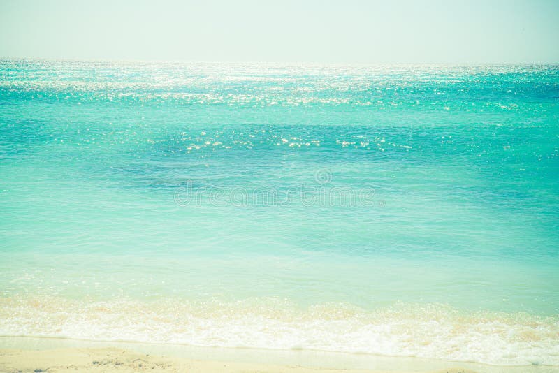 Ocean with Shoreline, Sand and Sunlight Stock Image - Image of travel ...