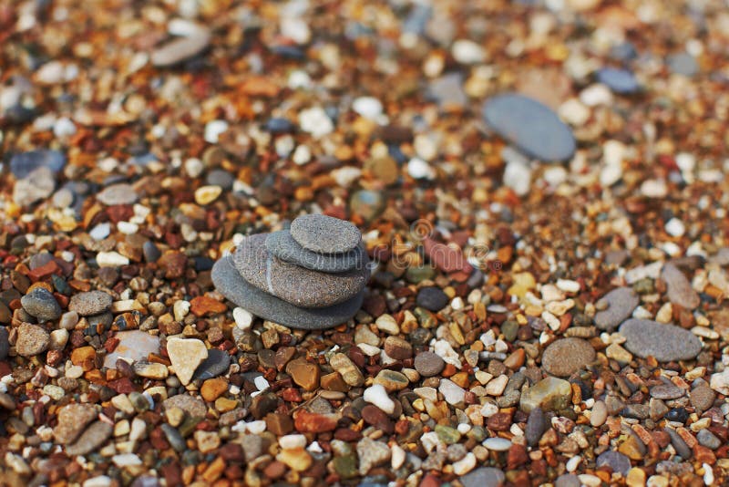 Ocean Side Beautiful Beach Details Pebbles and Sand Stock Image - Image ...