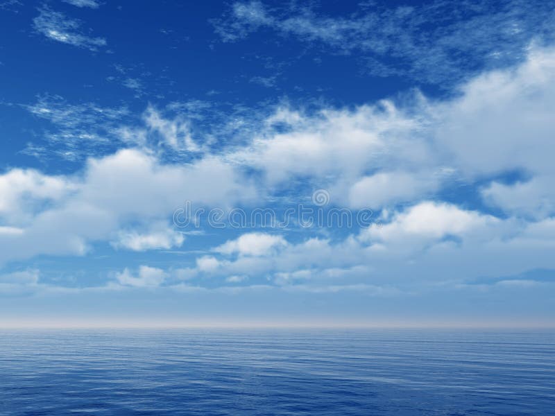 Ocean sky stock illustration. Illustration of cloud, atmosphere - 24397892