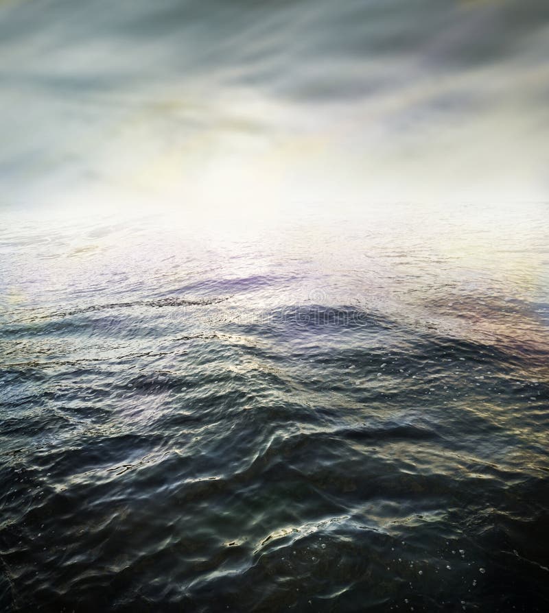 Ocean stock photo. Image of misty, waves, clouds, sunset - 35845534