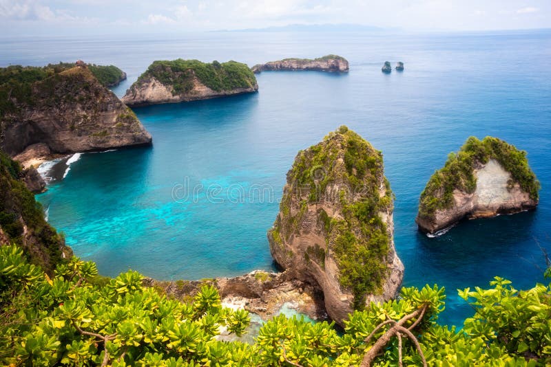 Ocean and Small Islands View on Bali Island, Indonesia Stock Image ...