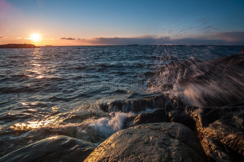 Ocean splash stock photo. Image of beautiful, summer - 90745900