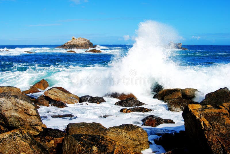 Ocean spray stock image. Image of splash, nature, ocean - 12892457