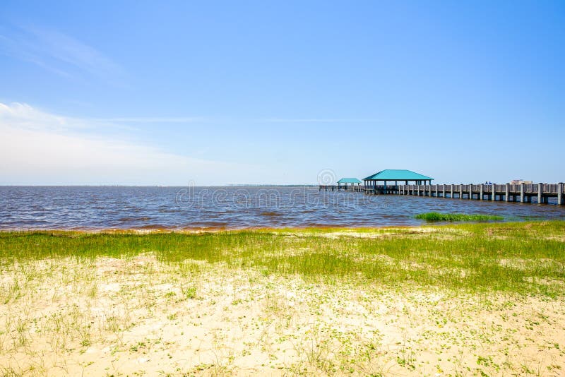 Ocean Springs Beach stock photo. Image of ocean, beauty - 40674574