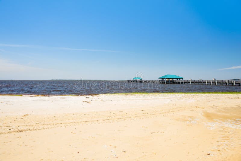 Ocean Springs Beach stock image. Image of resort, ocean - 40674591