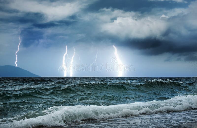 Ocean storm stock photo. Image of dangerous, crash, copyspace - 7953864