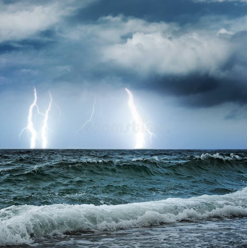 Ocean storm stock image. Image of breaking, crash, meteorology - 7954027