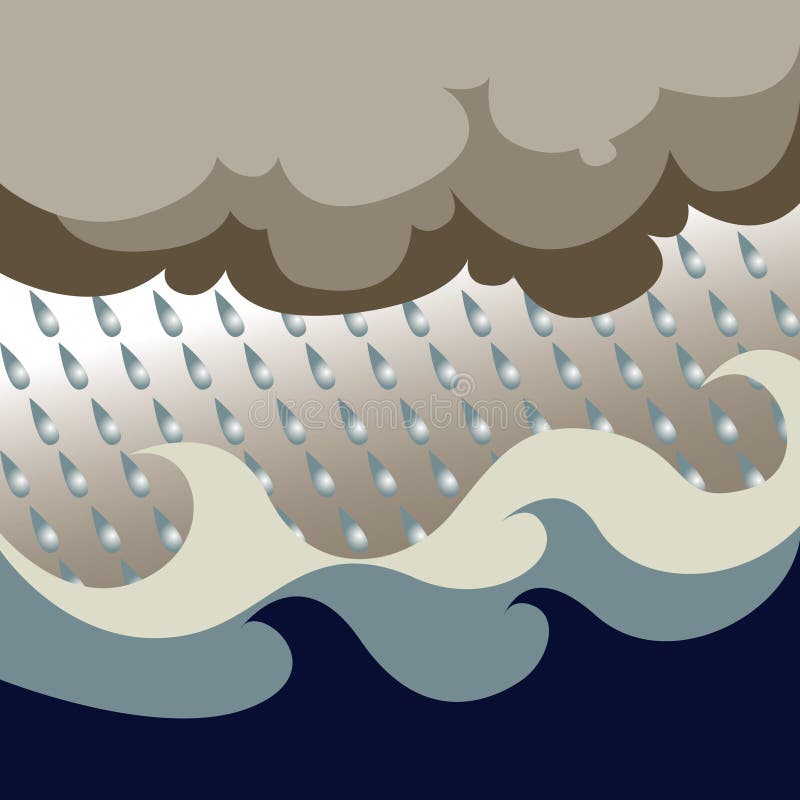 Ocean Storm Vector stock vector. Illustration of liquid - 5113869