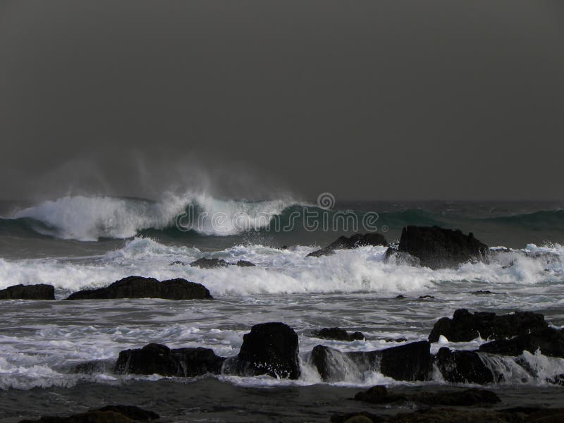 Ocean Storm stock photo. Image of waves, weather, port - 94862424