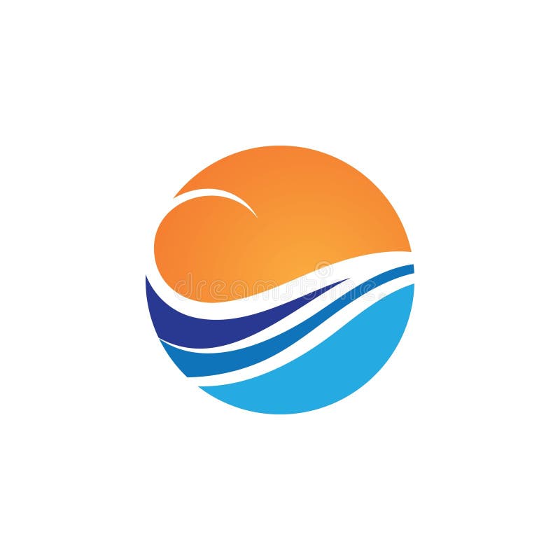 Ocean Summer Wave Logo Vector Icon Image Stock Vector - Illustration of ...