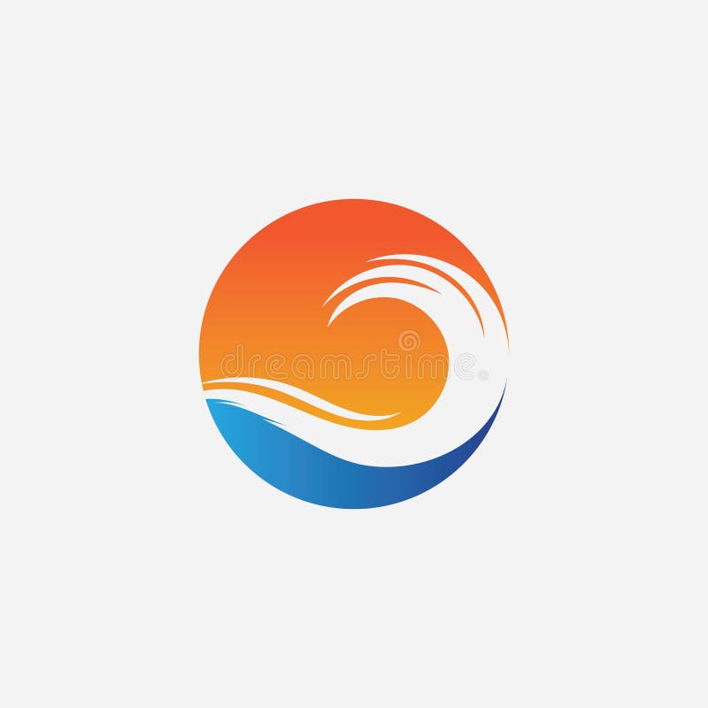 Ocean Summer Wave Logo Vector Icon Image Stock Vector - Illustration of ...