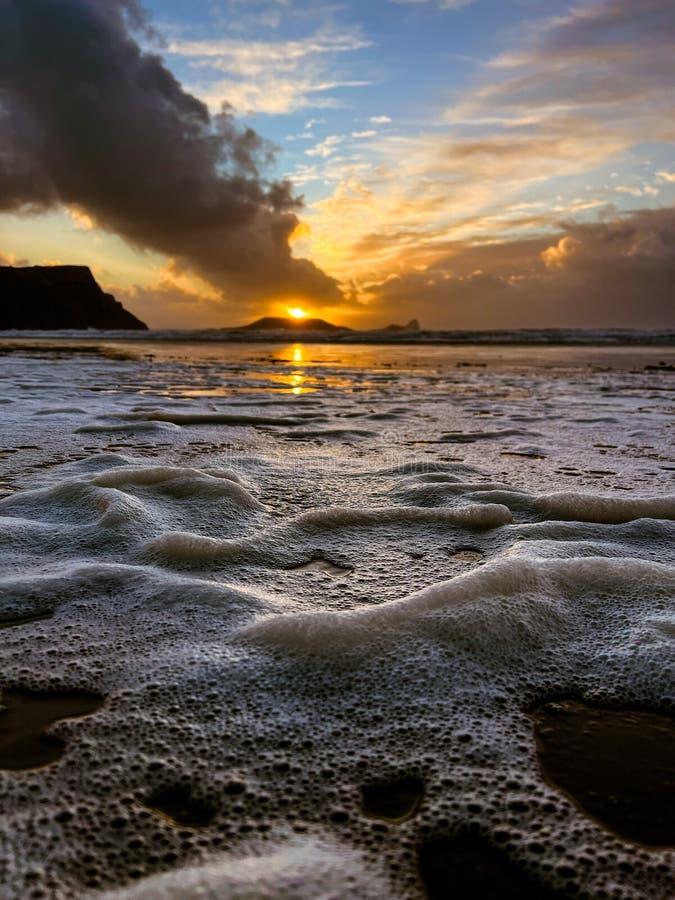 Ocean sunset stock photo. Image of ocean, landscape - 236318656