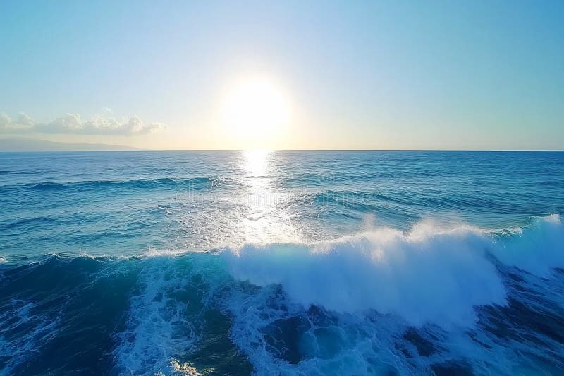 Ocean Wave Crashing Near a Cliff – Majestic Power of the Sea Stock ...