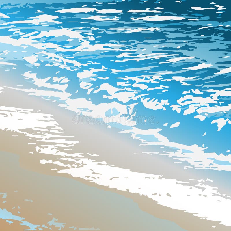 Ocean_surf stock vector. Illustration of foam, sand, profound - 90798085