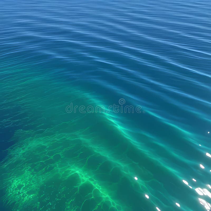 Ocean Surface on an Island in California with Gentle Ripples on the ...