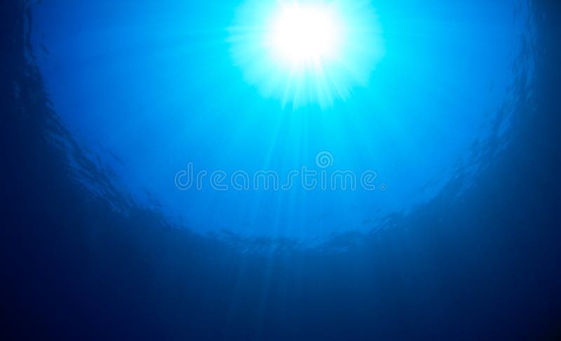 Ocean Sunbeams stock image. Image of blue, underwater, water - 304947