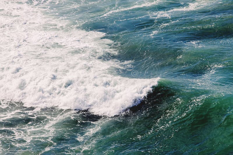 Ocean Surface with Waves Close-up Stock Image - Image of storm ...